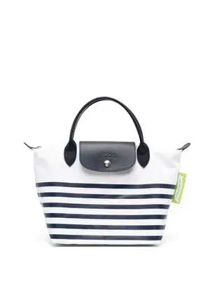 Longchamp Small Le Pliage Striped Tote Bag