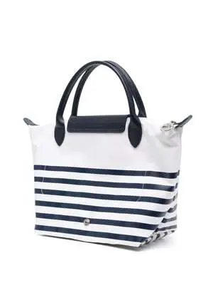 Longchamp Small Le Pliage Striped Tote Bag