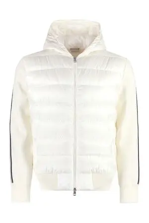 Moncler Padded Front Panel Cardigan Panna