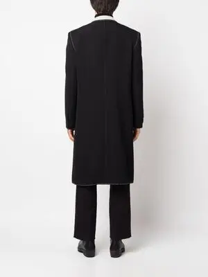 Moschino Contrast-lapels Double-breasted Coat