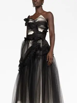 MAISON MARGIELA Décortiqué Corset-style Tulle Dress