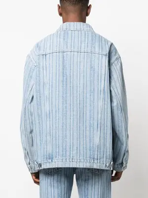 Martine Rose Striped Denim Jacket