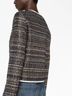 Valentino Garavani Tweed Party Long-sleeve Jacket