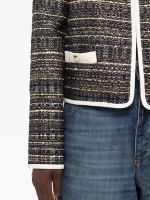 Valentino Garavani Tweed Party Long-sleeve Jacket