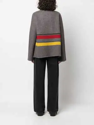 Frenckenberger Stripe-print Cashmere Cardigan