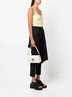 Pinko Love Birds Quilted Leather Bag