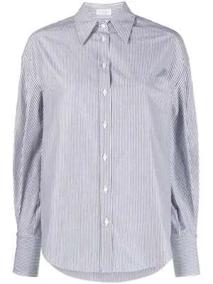 Brunello Cucinelli Pinstriped Cotton-blend Shirt
