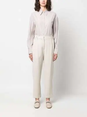 Brunello Cucinelli Pinstriped Cotton-blend Shirt