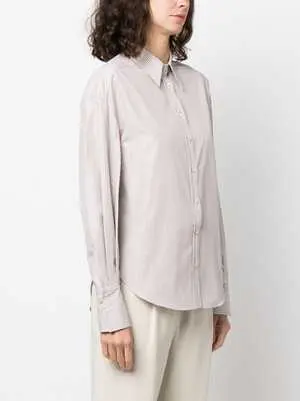 Brunello Cucinelli Pinstriped Cotton-blend Shirt