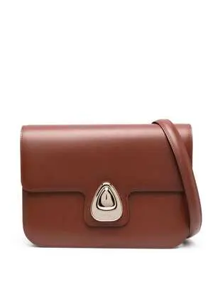 A.p.c. Astra Leather Shoulder Bag - Brown