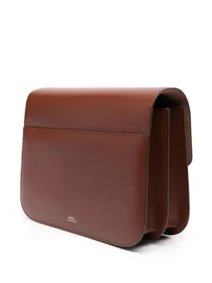 A.p.c. Astra Leather Shoulder Bag - Brown