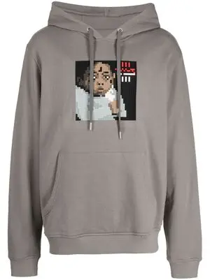 MOSTLY HEARD RARELY SEEN Graphic-print Cotton Hoodie - Brown