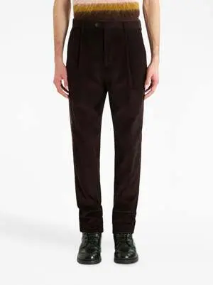 Etro Floral-stripe Corduroy Trousers