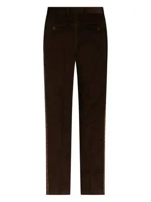 Etro Floral-stripe Corduroy Trousers