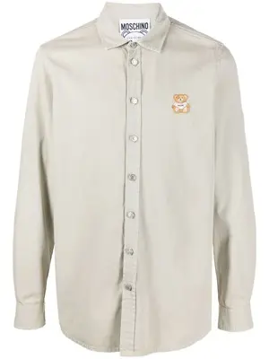 Moschino Teddy Bear-motif Cotton Shirt - Green