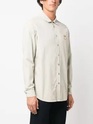 Moschino Teddy Bear-motif Cotton Shirt - Green