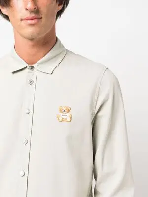 Moschino Teddy Bear-motif Cotton Shirt - Green
