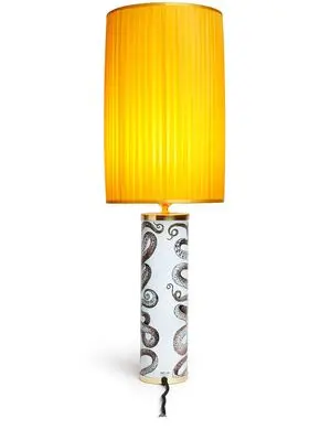 FORNASETTI Cylindrical Pleated Lampshade - Yellow