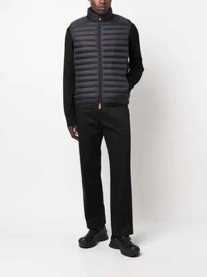 SAVE THE DUCK Logo-patch Padded Gilet - Black
