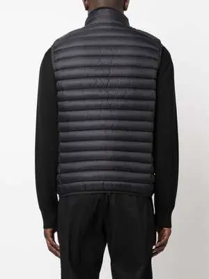 SAVE THE DUCK Logo-patch Padded Gilet - Black
