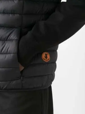 SAVE THE DUCK Logo-patch Padded Gilet - Black
