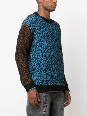 Andersson Bell Intarsia-knit Crew-neck Sweatshirt