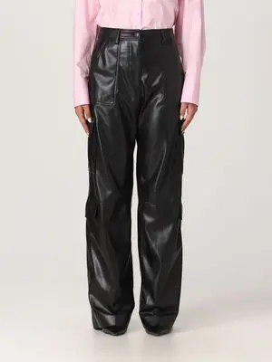 MSGM Synthetic Leather Cargo Pants