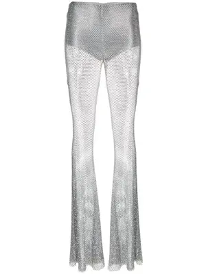 Giuseppe Di Morabito Fishnet Palazzo Trousers