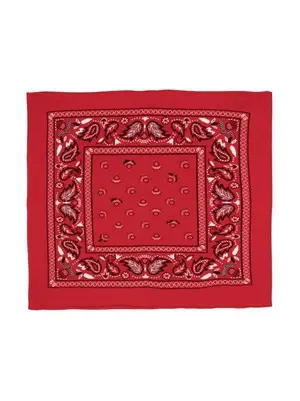 BARRIE Bandana-print Scarf - Red