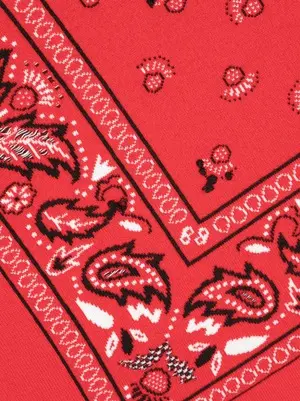 BARRIE Bandana-print Scarf - Red