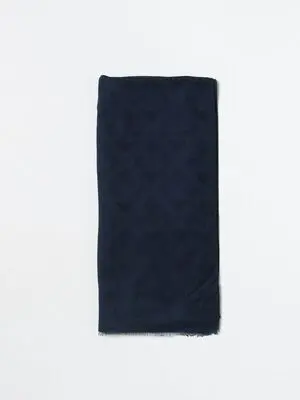 Emporio Armani Scarf In Viscose Blend - Blue