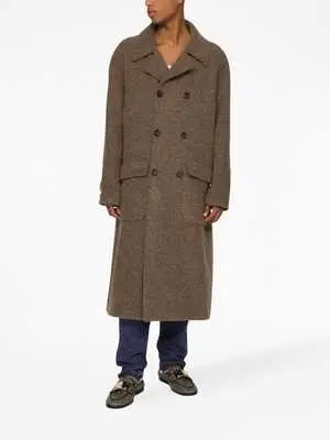 Dolce & Gabbana Mélange-effect Double-breasted Coat