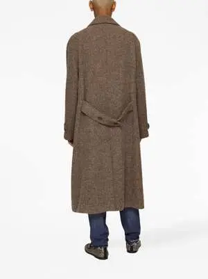 Dolce & Gabbana Mélange-effect Double-breasted Coat
