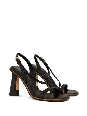 Etro Strappy Leather High Heel Sandals - Black