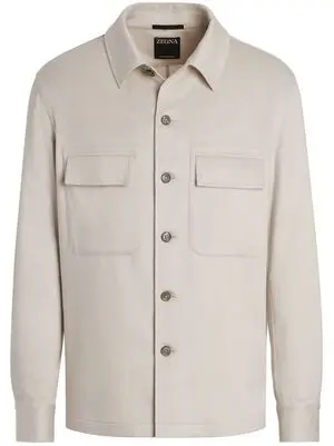 Zegna Alba Oasi Shirt Jacket - White