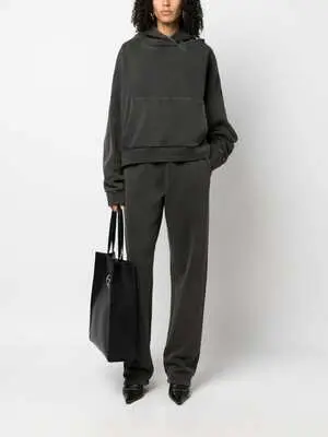 ENTIRE STUDIOS Washed Drop-shoulder Hoodie - Black