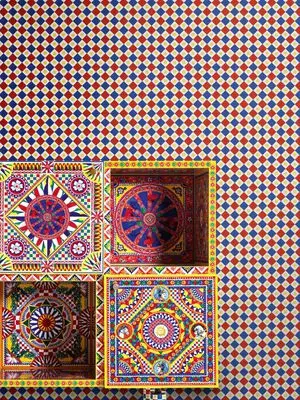 Dolce & Gabbana Geometric-print Wallpaper