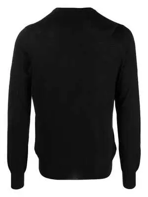 FILERIA Round-neck Sweater - Black