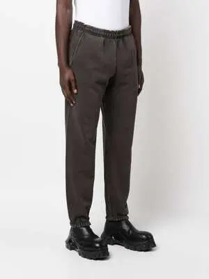 ENTIRE STUDIOS Washed Organic Cotton Track Pants - Black