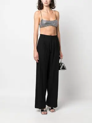Giuseppe Di Morabito Pleated Wool Trousers - Black