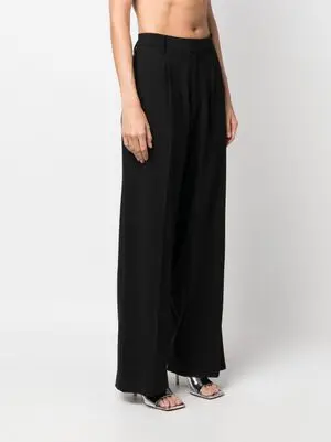 Giuseppe Di Morabito Pleated Wool Trousers - Black