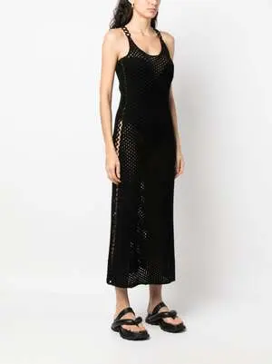 Chloé Open-knit Midi Dress