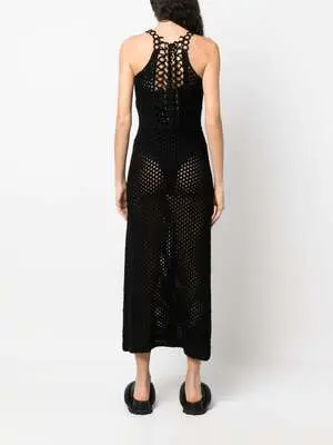 Chloé Open-knit Midi Dress