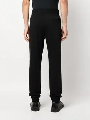 Versace Logo-embroidered Cotton Track Trousers