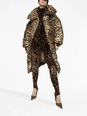 Dolce & Gabbana Leopard-print Oversize Padded Coat