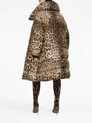 Dolce & Gabbana Leopard-print Oversize Padded Coat