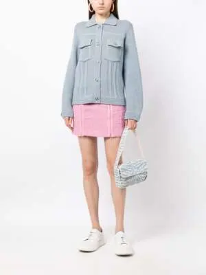 BARRIE Contrast-stitching Denim-effect Jacket