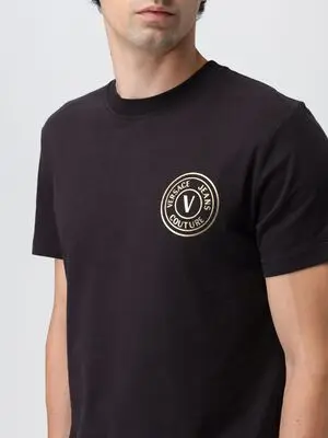 Versace Cotton T-shirt With Logo - Black