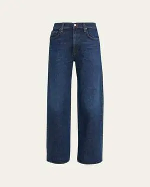 AGOLDE AGOLDE Harper Wide-Leg Jeans - Tempo Dk Marbl