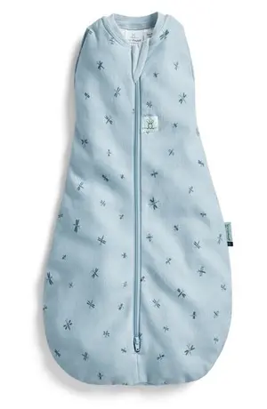 ERGOPOUCH 1.0 Tog Organic Cotton Cocoon Swaddle Sack Dragonflies